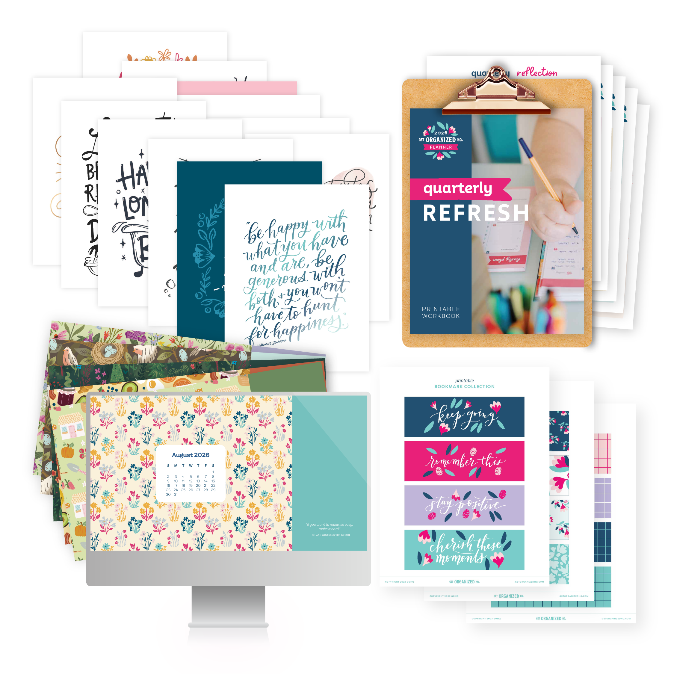 2026 Ultimate Printable Planner Starter Kit – Get Organized HQ
