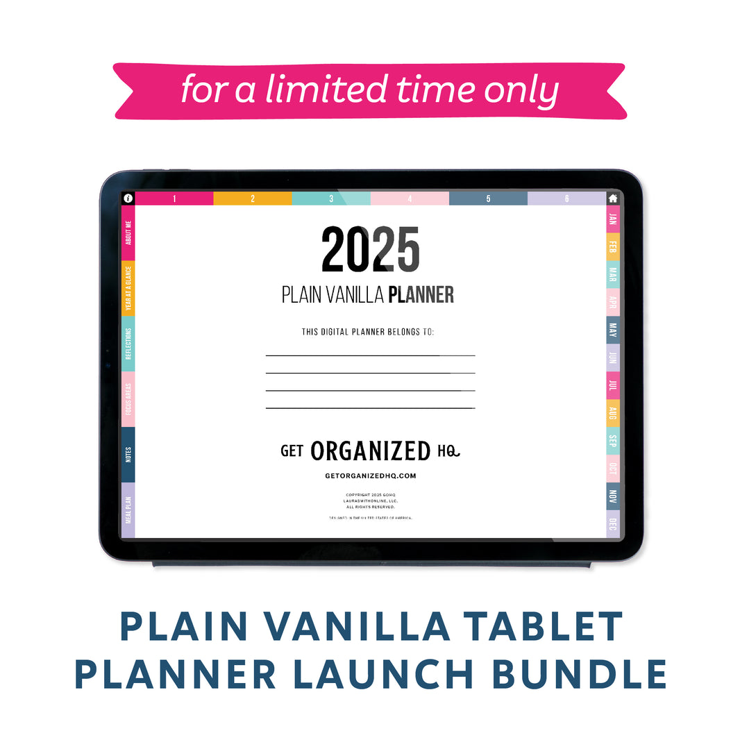 Tablet Planners – Get Organized HQ