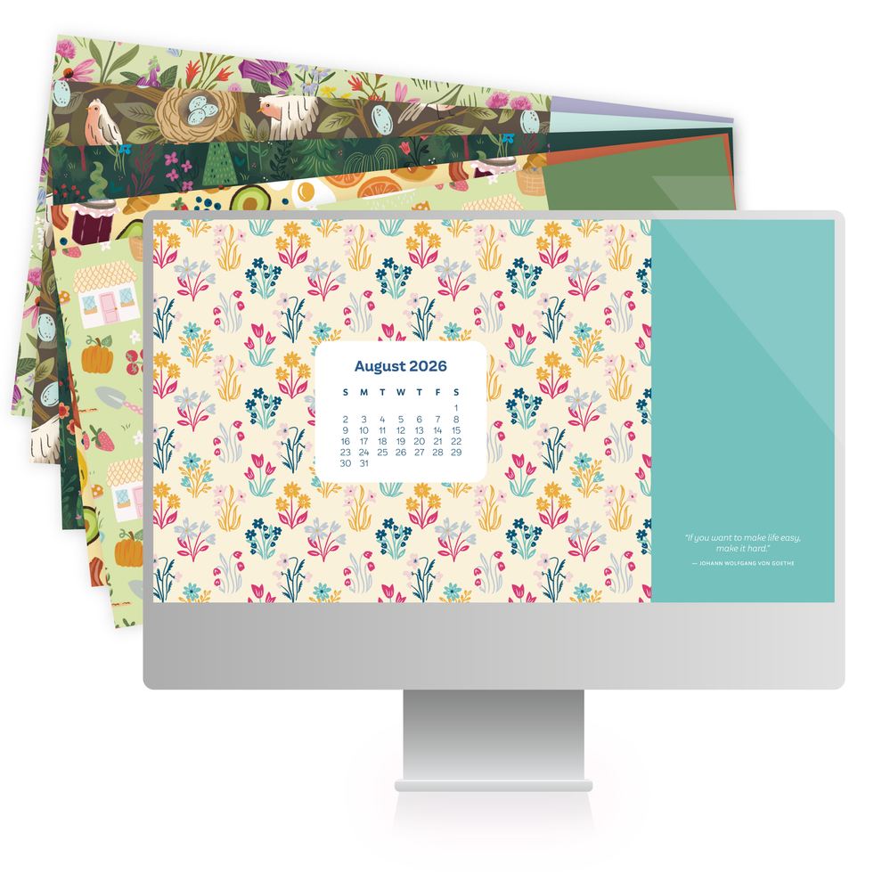 2026 Desktop Wallpaper Bundle – Get Organized HQ