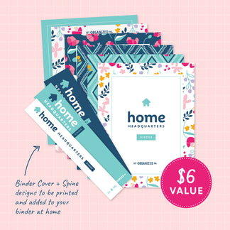 Home Headquarters Binder (Print It Yourself) – Get Organized HQ