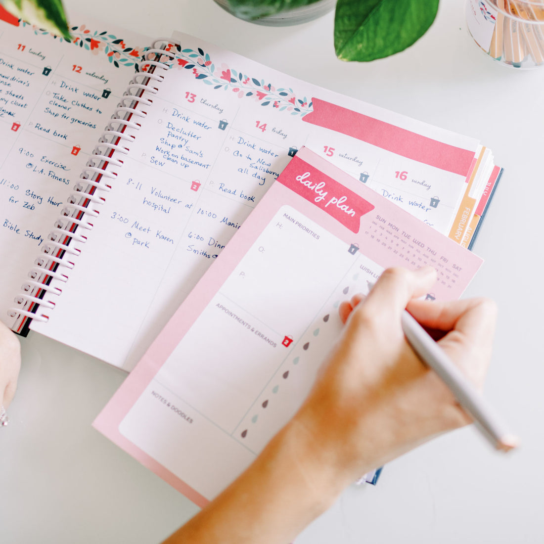 Daily Plan Notepad – Get Organized HQ