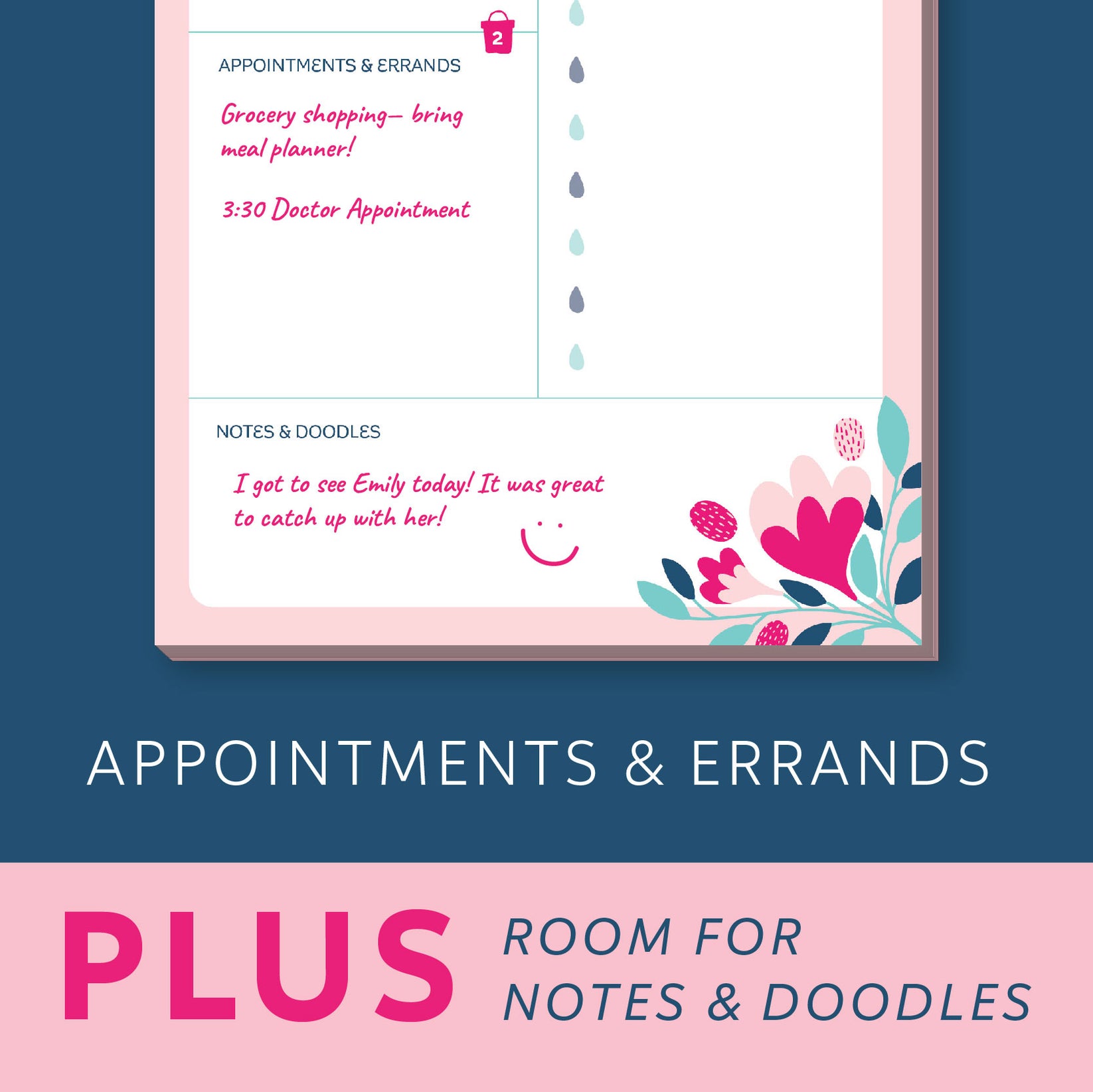 Daily Plan Notepad – Get Organized HQ