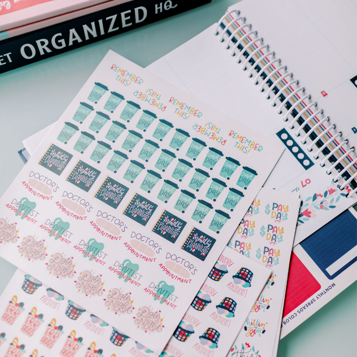 Reminder Pack: Planner Stickers – Get Organized HQ